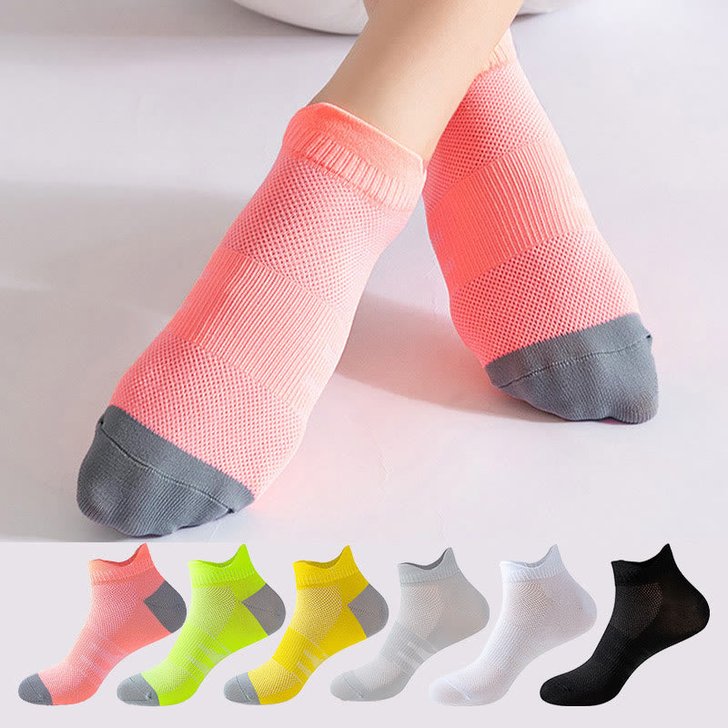 Plusock Plus Size Elasticity Mesh Ankle Compression Socks(6 Pairs ...