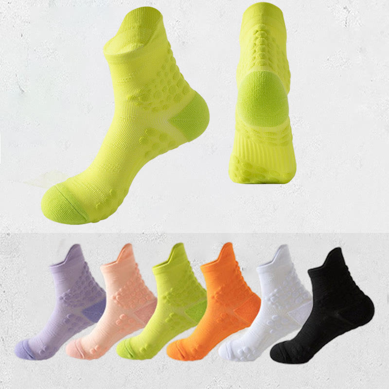 Plusock Plus Size Anti Slip Dots Ankle Compression Socks(5 Pairs) – plusock