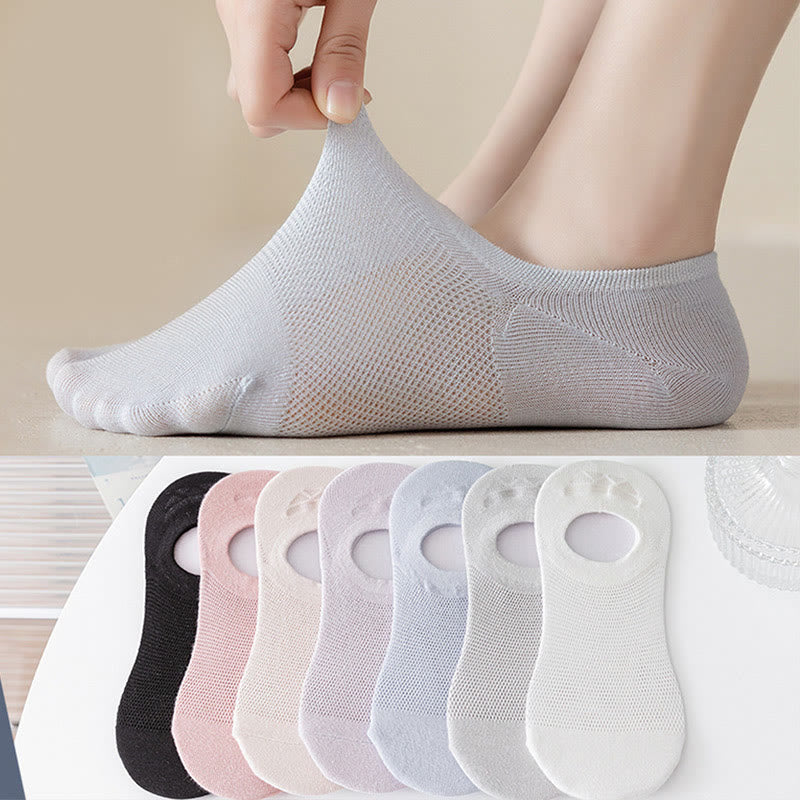 Plusock Soft Solid Color No Show Socks(7 Pairs) – plusock