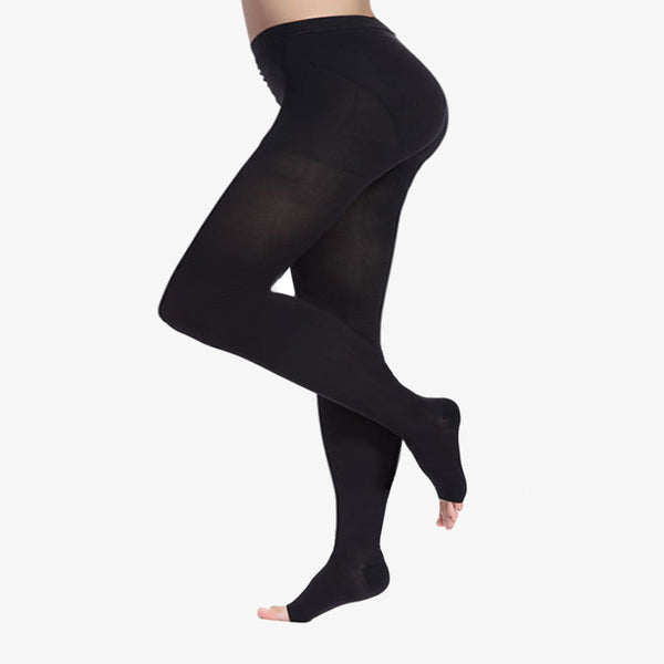 Plusock Plus Size Medical Toeless Compression Tights(20-30mmHg) – plusock