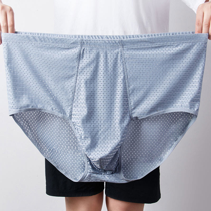 Plusock Plus Size Ice Silk Hip Briefs(1 Pair) – plusock